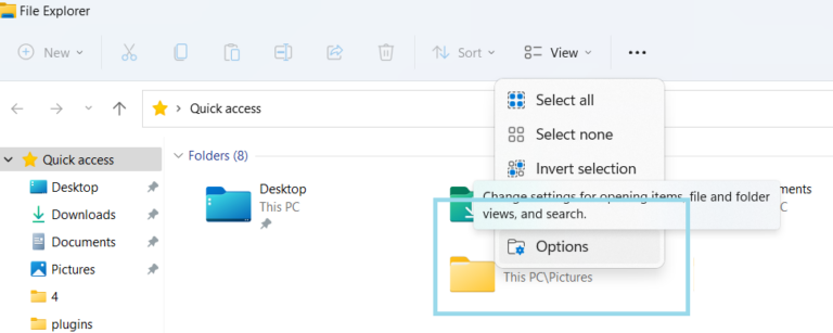 Enable image thumbnails on Windows 11 computer