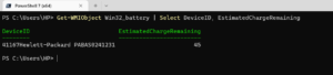 Generate battery report of Windows computer using Powershell