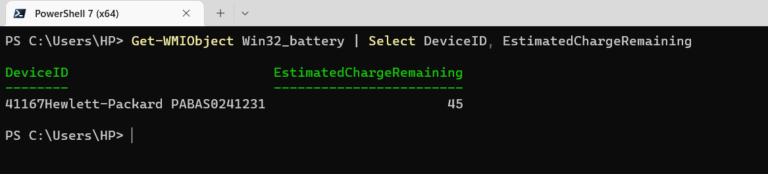 Generate battery report of Windows computer using Powershell