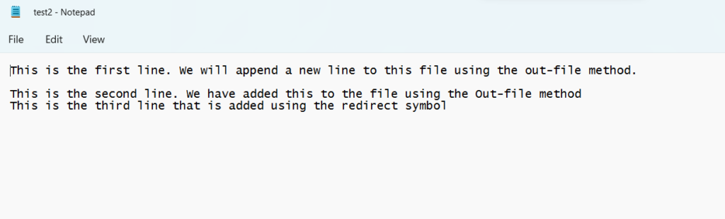 Append Content To A File Using Powershell 5235