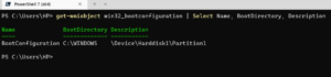 Find boot directory using Powershell